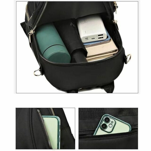 High-Capacity Waterproof Female Backpack – Stylish College and Travel ...