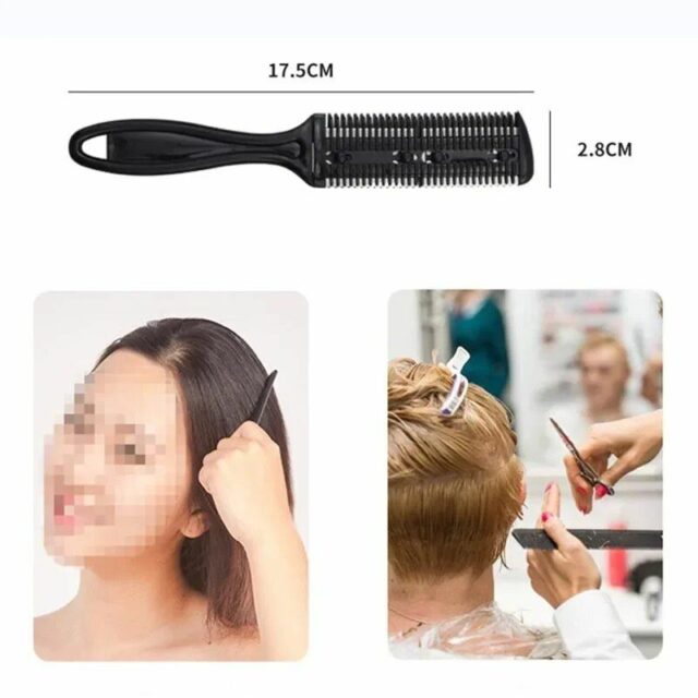 Multi-Functional Razor Haircut Comb – Portable Hair Styling & Thinning Tool