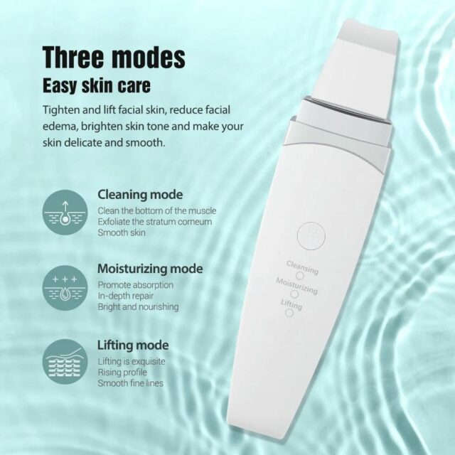 Ultrasonic Deep-Clean Skin Scrubber & Blackhead Remover
